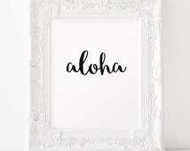 Unique aloha sign related items | Etsy