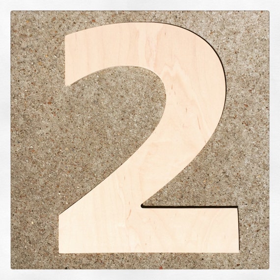 12 Inch Wooden Numbers wood number 2 number 1 number 3