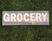 Popular items for grocery sign on Etsy