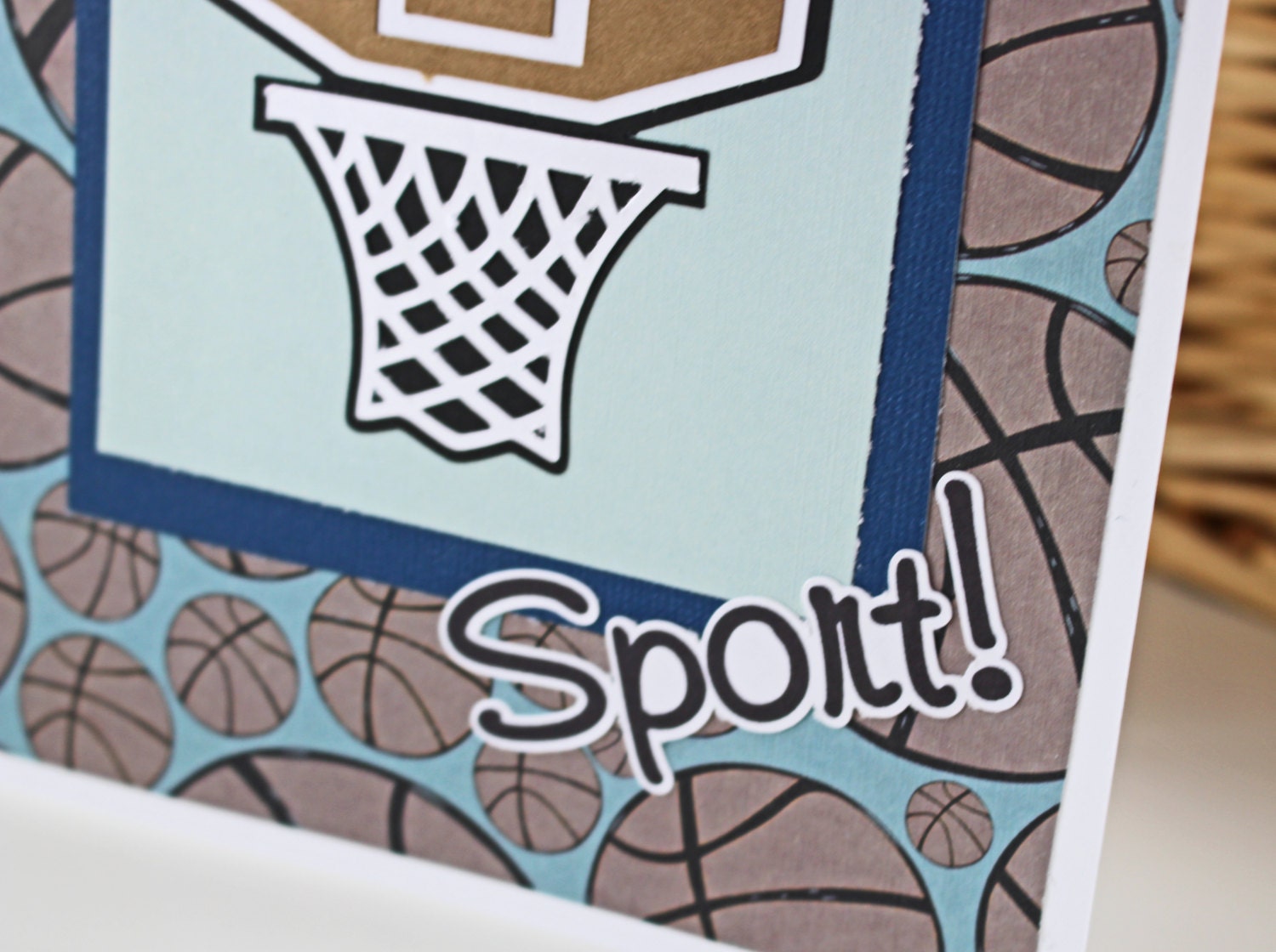 Personalized, Basketball, Birthday, Hand, Made, Crafted, Card, Boys ...
