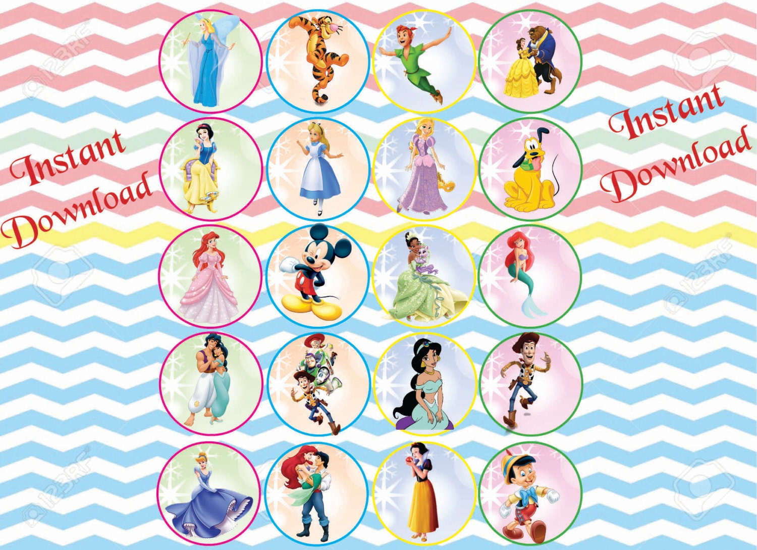 Disney Cake Topper Printable