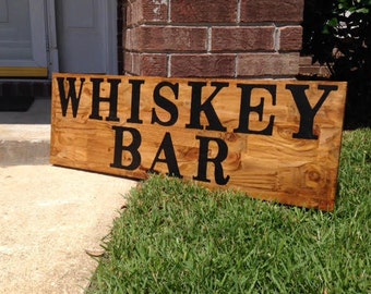 Unique whiskey signs related items | Etsy