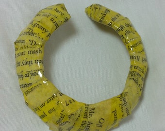 Paper mache bangle | Etsy