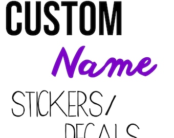 Unique name tag stickers related items | Etsy