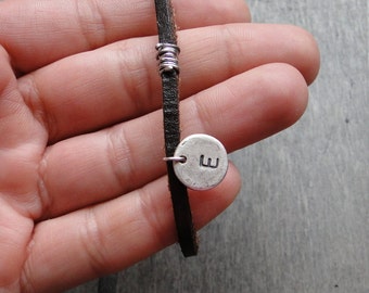 Men initial bracelet | Etsy
