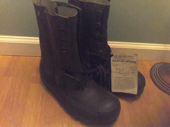 WWII Shoepacs 1944 rubber army boots new with the tags Size