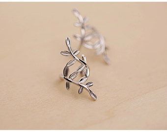 Leaf ear cuff | Etsy