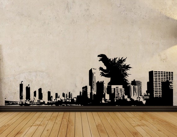 Godzilla Design Decal Wall Sticker 200cm x 58cm