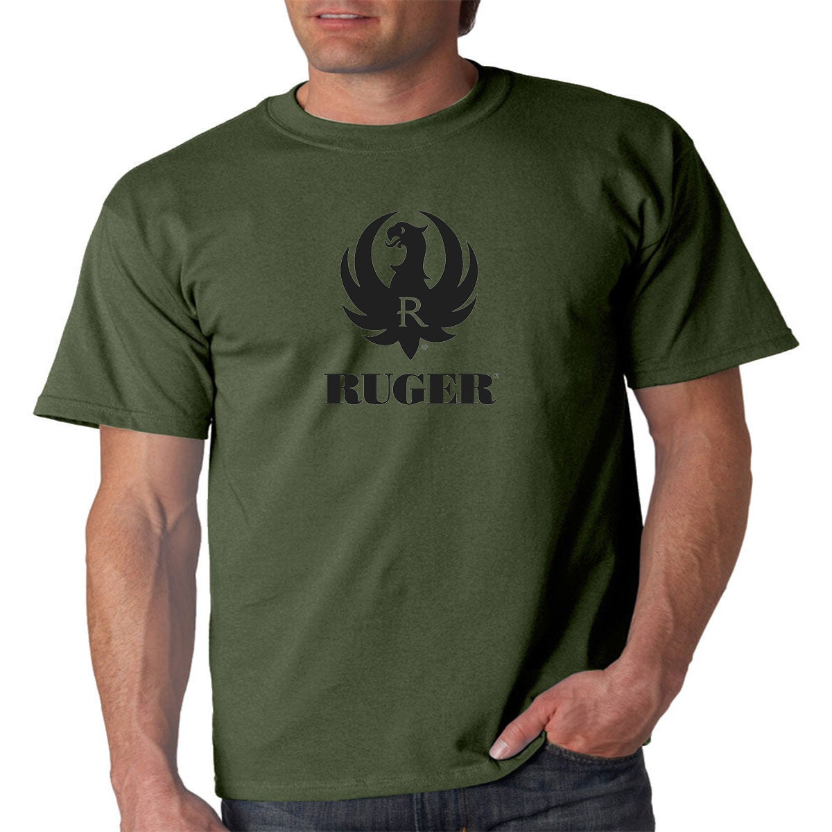 Ruger Black Logo T Shirt 2nd Amendment Pro Gun by TShirtGuys