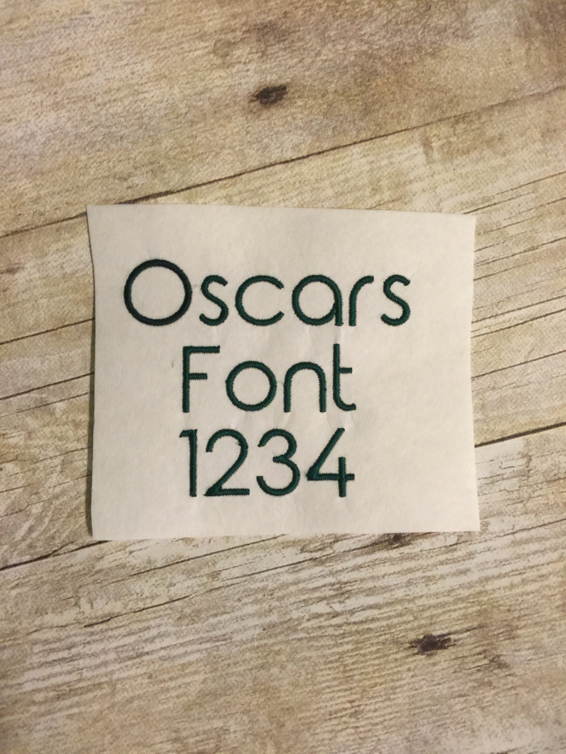 Oscars Embroidery Font Embroidery Font