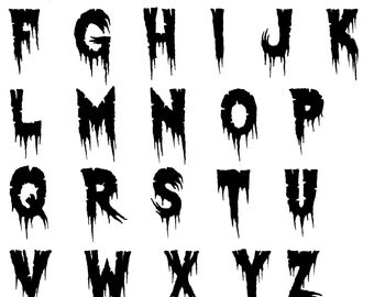 Unique scary letters related items | Etsy