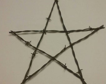Barbed wire star | Etsy