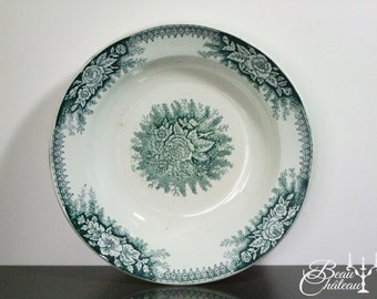 Green transferware | Etsy