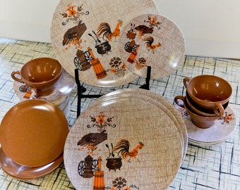 Unique melmac dishes related items | Etsy