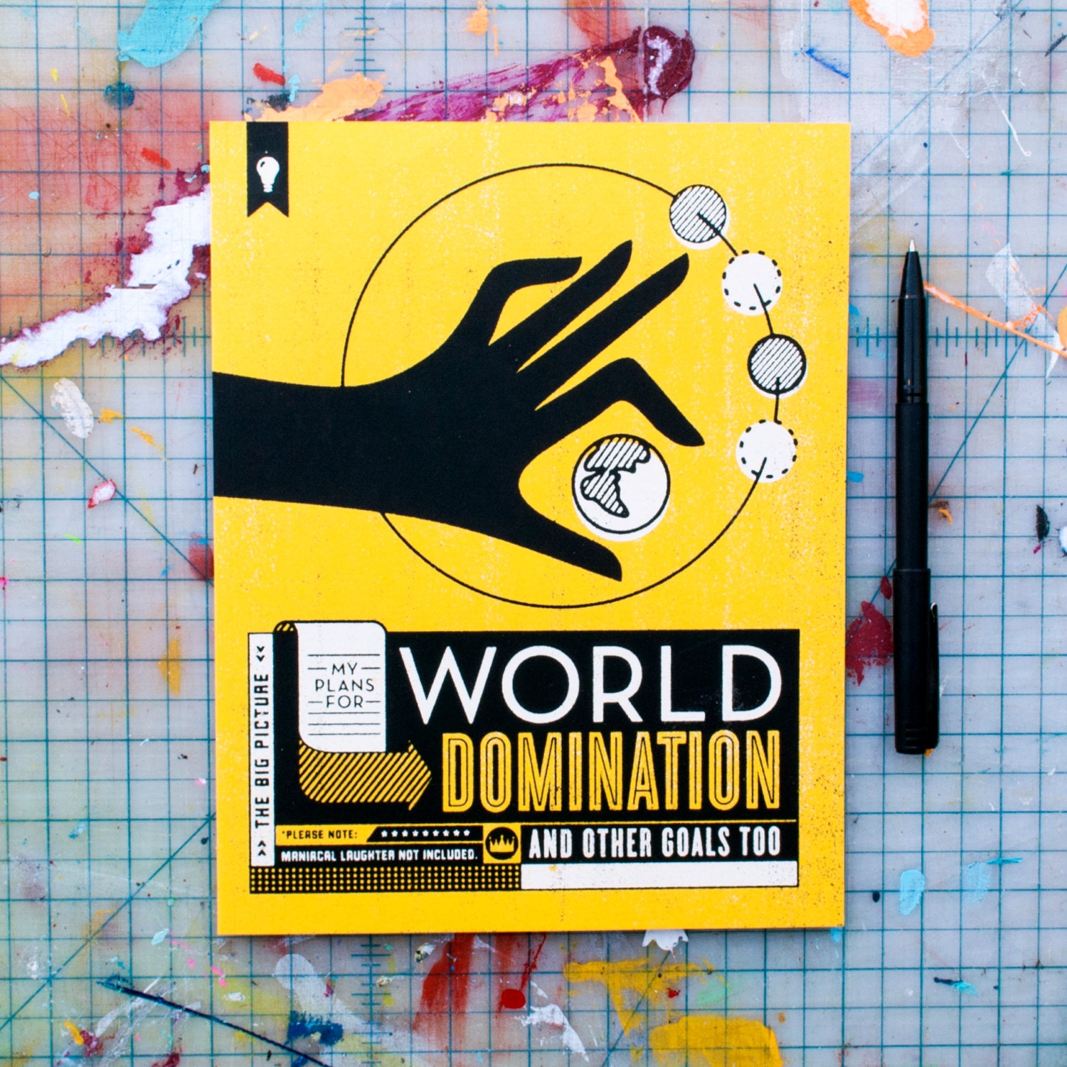 Plans for World Domination JDOM-01 Blank Lined Notebook