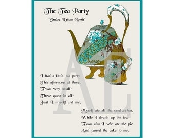 Tea party poem | Etsy