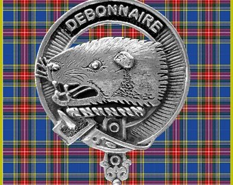 Muir Clan Crest Scottish Cap Badge CB02 by celticstudio on Etsy