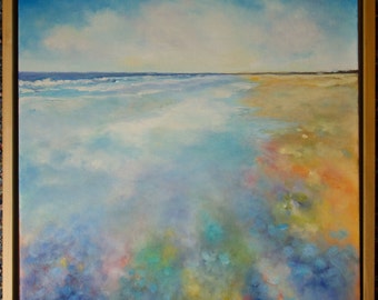 Beachscape painting | Etsy