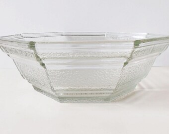 Textured glass bowl | Etsy