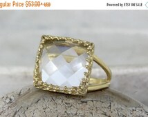 Unique square crystal ring related items | Etsy