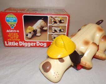 Digger dog toy | Etsy