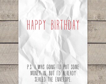 Dry humor birthday | Etsy