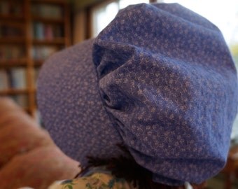 Girls Calico Prairie Bonnet Sz. Small Medium by GatheringofGoods