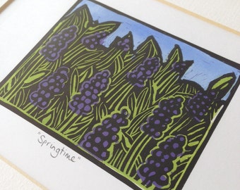 Items similar to Limited edition lino print depicting a Sheepdog on Etsy