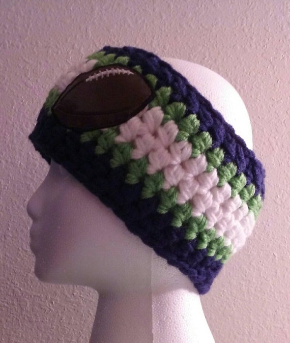 Seattle Seahawks Inspired Crochet Chunky by BrinkleyandCompany