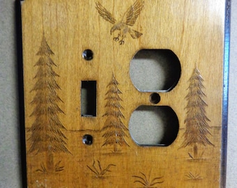 Wood switch plate | Etsy
