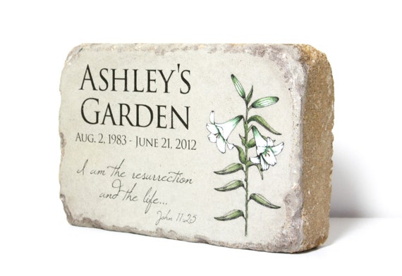 Personalized Memorial Stone. Indoor/ Outdoor Sympathy Gift.