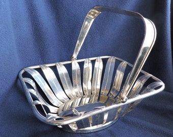 Silver bread basket | Etsy