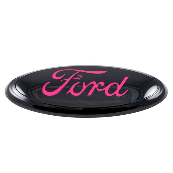 Ford Emblem Black and Pink Fits Ford F-150 / Ranger