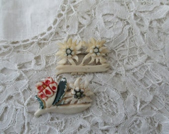 Edelweiss brooch | Etsy
