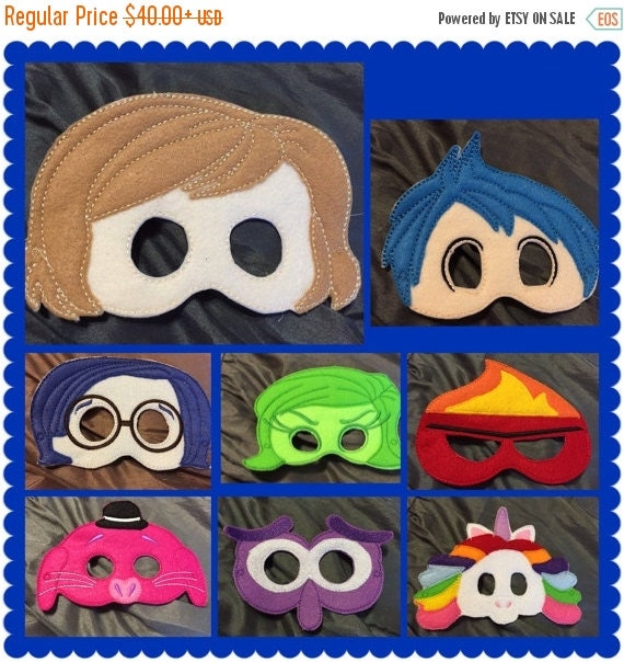 MemorialDaySale Emotions Masks. Party favors. Inspired by CutEies