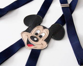 Mickey suspenders | Etsy