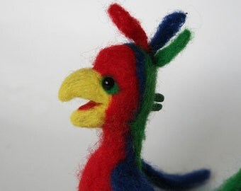 Felt parrot | Etsy