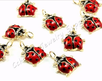 Ladybug charms | Etsy