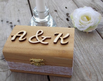 Initial ring box | Etsy