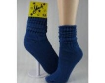 Women NAVY BLUE SLOUCH Socks 12 Pairs