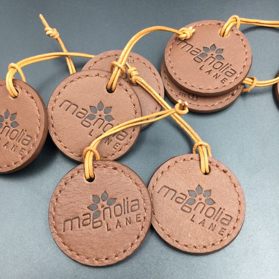 200 custom leather hang tags leather hangtag for clothing