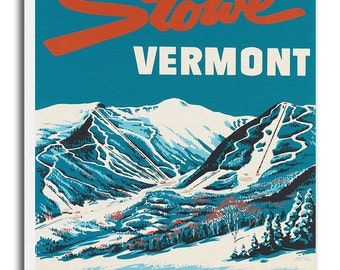 Unique ski prints related items | Etsy