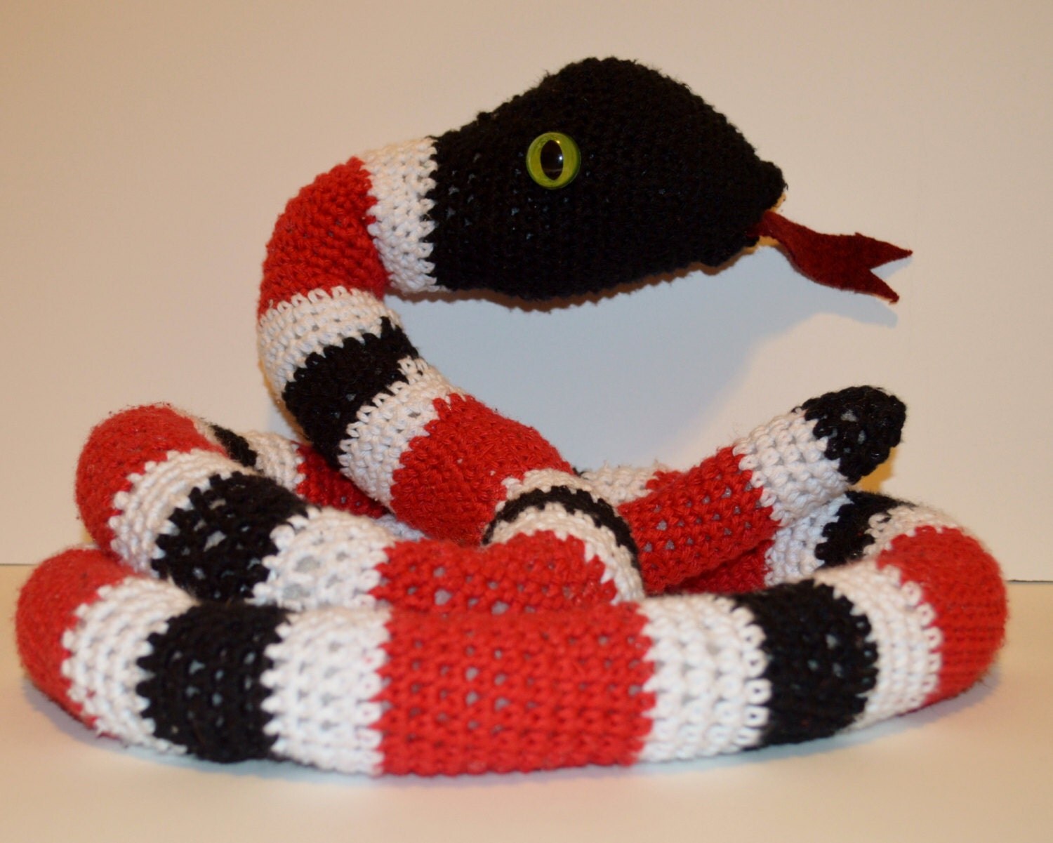Giant Arizona Coral Snake amigurumi/coral snake toy/big