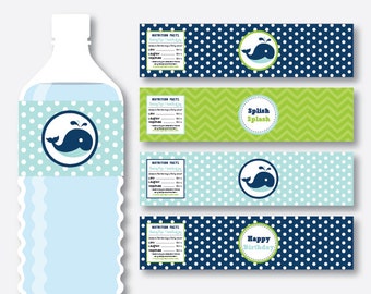 Whale label | Etsy