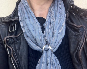 Silver scarf rings | Etsy