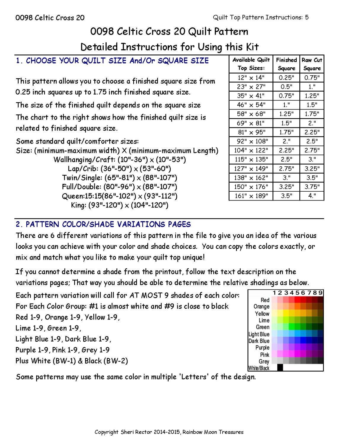 0098 Celtic Cross 20 Quilt Pattern by RainbowMoonTreasures on Etsy