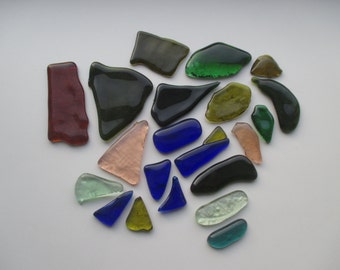 Unique glass mosaic pieces related items | Etsy