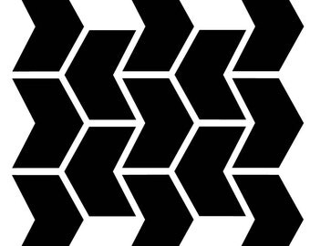 Chevron stencil | Etsy