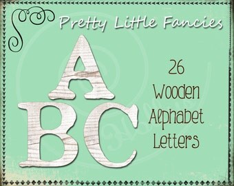 Rustic alphabet | Etsy