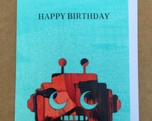 Unique robot greetings card related items | Etsy